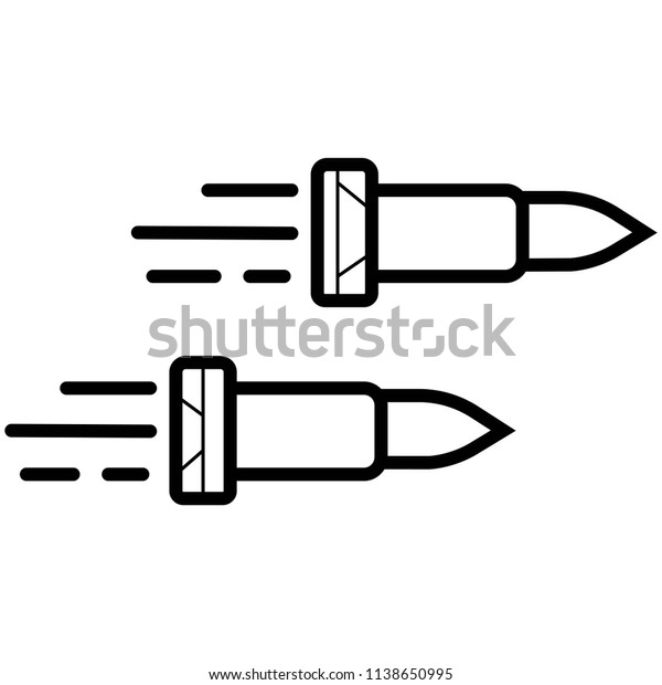 Bullet Holes Icon Stock Vector (Royalty Free) 1138650995 | Shutterstock