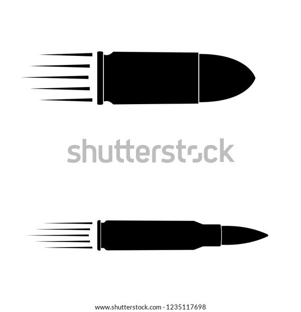 Bullet Icon Logo On White Background Stock Vector (Royalty Free) 1235117698