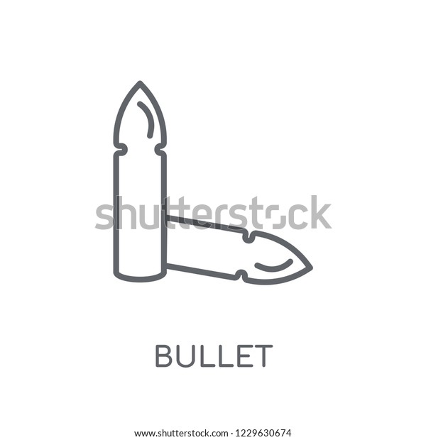 Bullet Linear Icon Modern Outline Bullet Stock Vector (Royalty Free ...