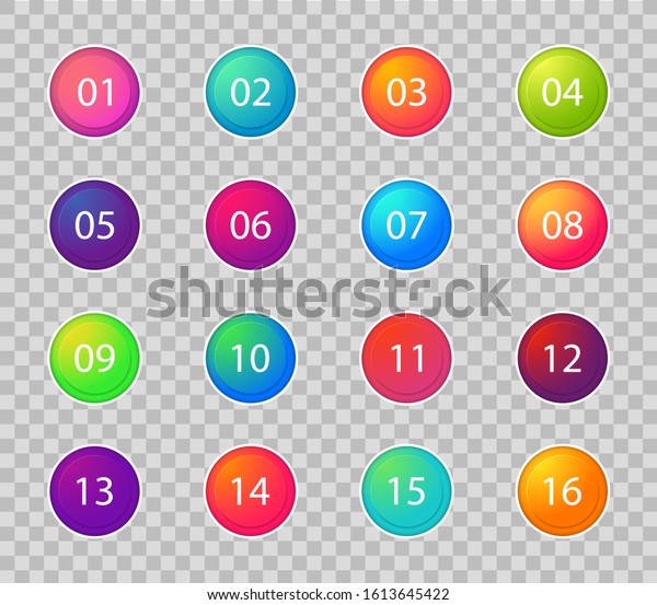 Bullet Marker Icon Number Points 1 Stock Vector (Royalty Free ...