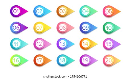 Stückzahlen. Infografik-Buttons und -Punkte. Symbol mit: Stock ...