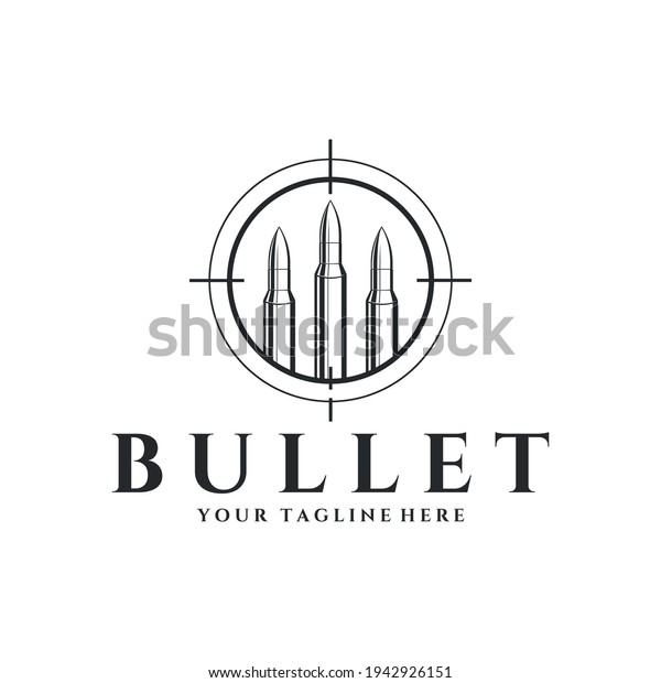 Bullet On Target Icon Logo Vector Stock Vector (Royalty Free ...