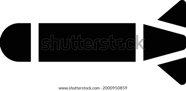 Bullet White Backgroundbullet Symbol Millitaryglyph Flat Stock Vector ...