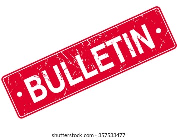 Bulletin Stamp Sign Stock Vector (Royalty Free) 357533477 | Shutterstock