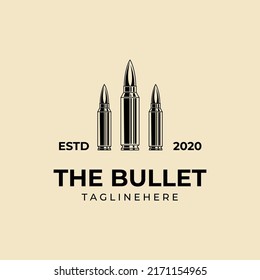 Bullets Icon Vintage Logo Vector Illustration Stock Vector (Royalty ...