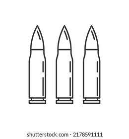 Bullets Line Icon On White Background Stock Vector (Royalty Free ...