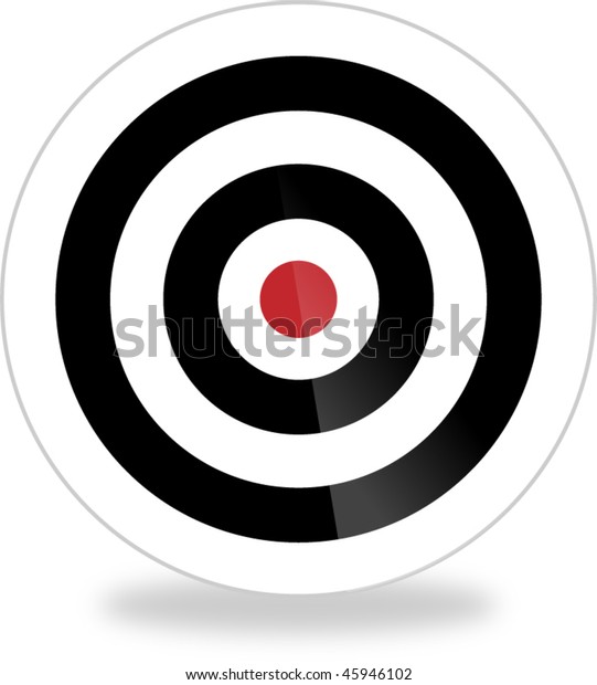 Bulls Eye Target Aim Vector Image Stock Vector (Royalty Free) 45946102