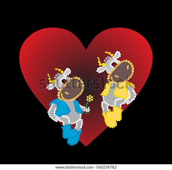 Bulls Love Stock Vector (Royalty Free) 560258782 | Shutterstock