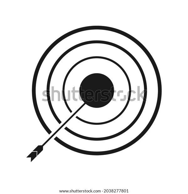 Bullseye Icon High Quality Editable Very Stock Vector (Royalty Free ...