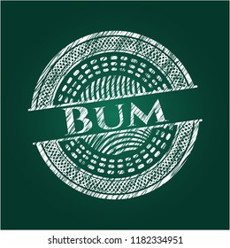 Bum Chalkboard Texture Stock Vector (Royalty Free) 1182334951 ...