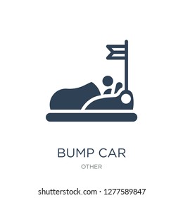 Bump Car Icon Vector On White Stock Vector (Royalty Free) 1277589847 ...