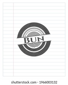 Bun Pencil Strokes Vector Illustration Detailed Stock Vector (Royalty ...
