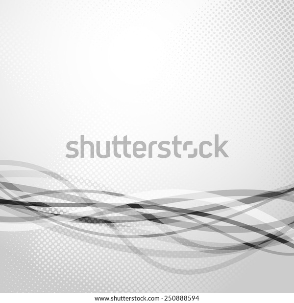 Bunch Abstract Grey Speed Wave Lines Stock Vector (Royalty Free ...