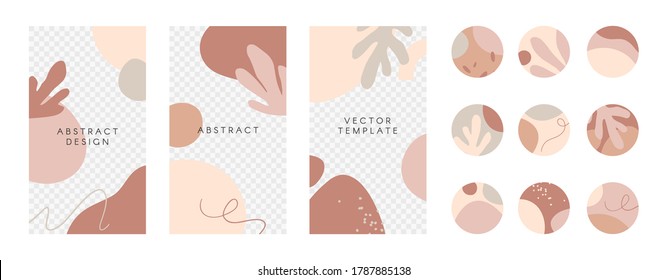 Bundle Geometric Editable Insta Story Templates Stock Vector (Royalty ...