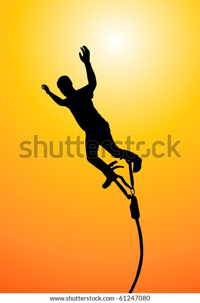 Bungee Jumping Stock Vector (Royalty Free) 61247080 | Shutterstock