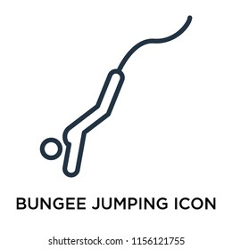 Bungee Jumping Icon Vector Isolated On Stock Vector (Royalty Free ...