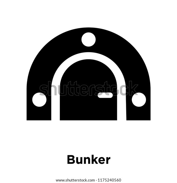 Bunker Icon Vector Isolated On White Stock Vector (Royalty Free ...