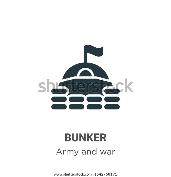 Bunker Vector Icon On White Background 스톡 벡터(로열티 프리) 1542768191