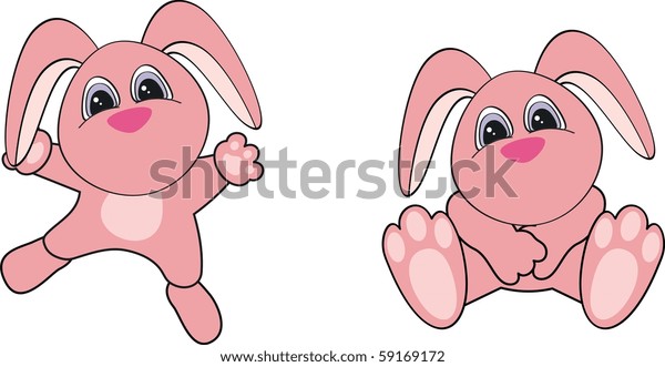 Bunny Cartoon Vector Format Very Easy: เวกเตอร์สต็อก (ปลอดค่าลิขสิทธิ์ ...