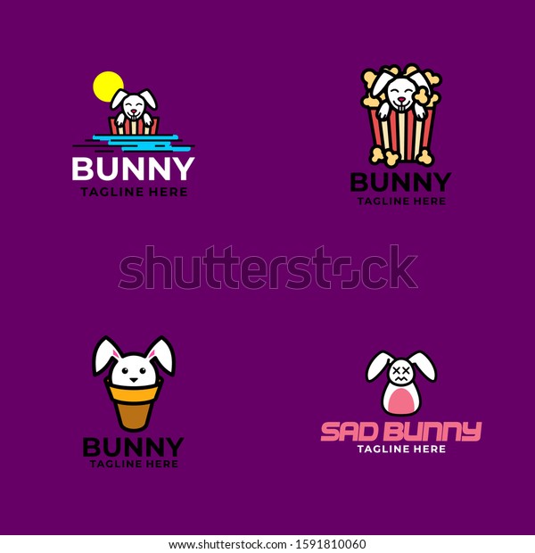 Bunny Logo Inspiration Vector Stock Image Stock Vector (Royalty Free ...