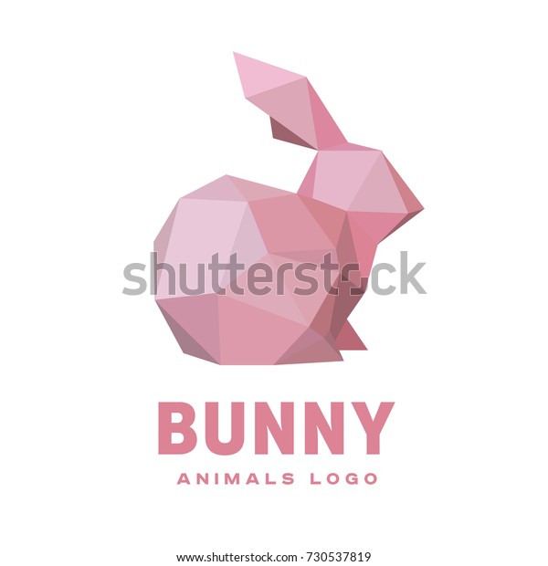 Bunny Polygon Logo Design Modern Art Stock Vector (Royalty Free ...