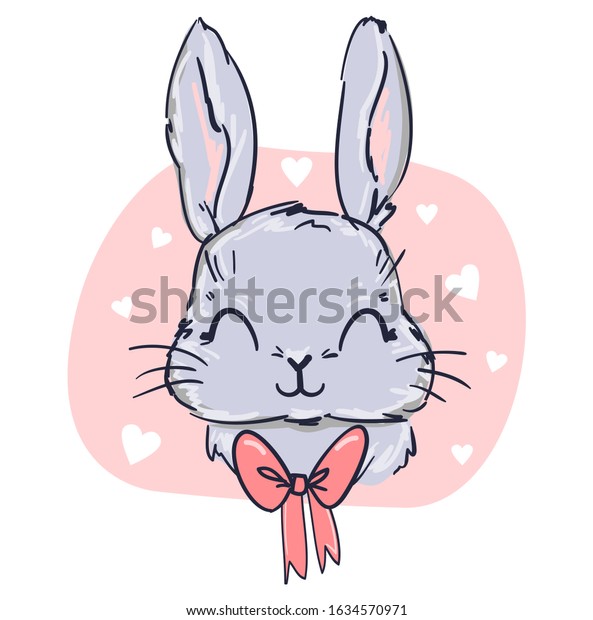 Bunny Vector Stock Illustration Cute Rabbit Stock Vector (Royalty Free ...