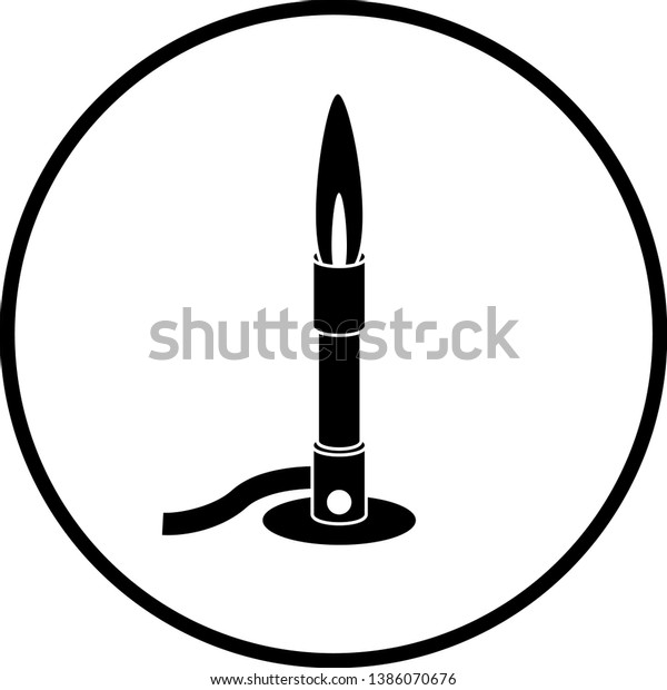 Bunsen Burner Open Flame Symbol: เวกเตอร์สต็อก (ปลอดค่าลิขสิทธิ์ ...