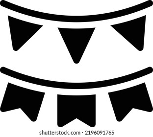 Buntings Vector Illustration On Transparent Background Stock Vector ...