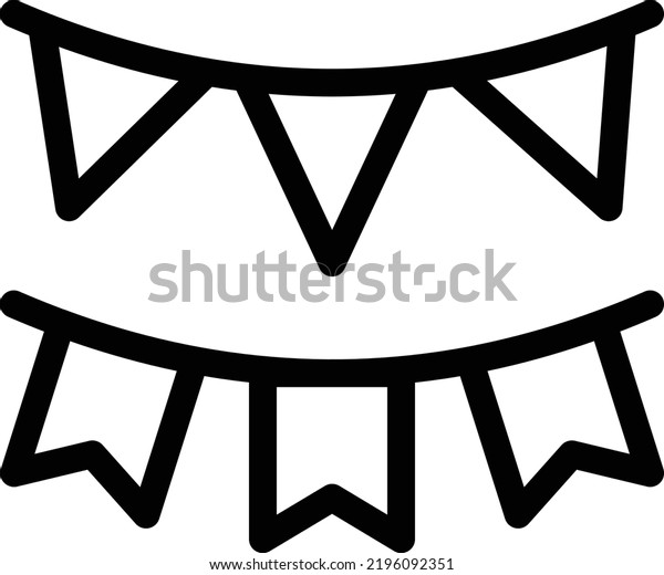 Buntings Vector Illustration On Transparent Background Stock Vector ...