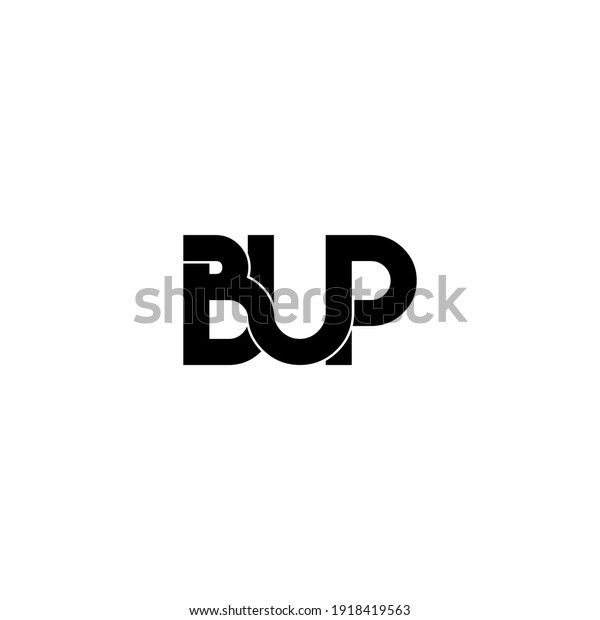 Bup Letter Original Monogram Logo Design Stock Vector (Royalty Free ...
