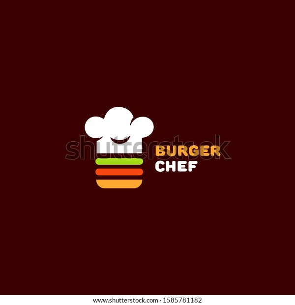 Burger Chef Logo Design Template Vector Stock Vector (Royalty Free ...