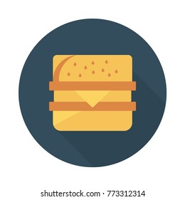 Burger Circle Flat Stock Vector (Royalty Free) 778194883 | Shutterstock