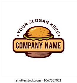 Burger Fresh Logo Vector Stock Vector (Royalty Free) 1067687021