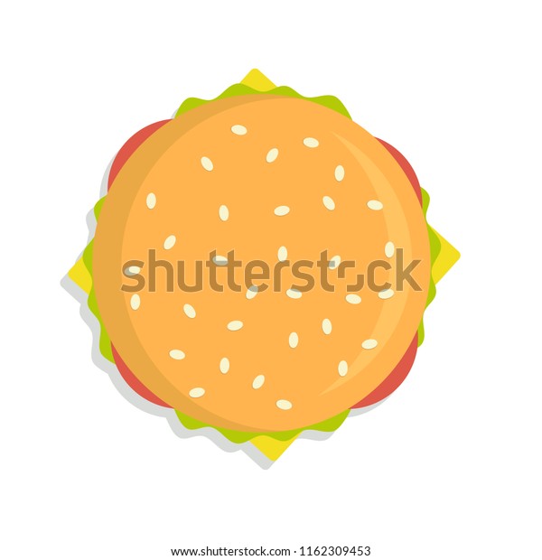 1,842 Burger Top View Vector Images, Stock Photos & Vectors | Shutterstock