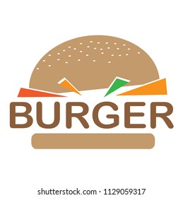 Burger Logo Concept Menus Stock Vector (Royalty Free) 1129059317 ...