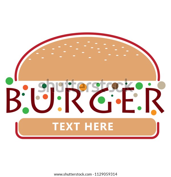 Burger Logo Concept Menus Stock Vector (Royalty Free) 1129059314