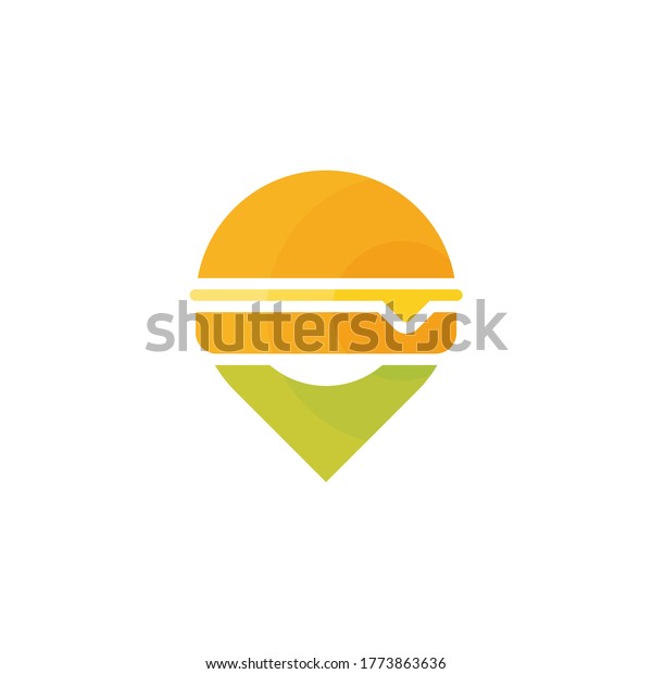 Burger Point Logo Design Template Burger Stock Vector (Royalty Free ...