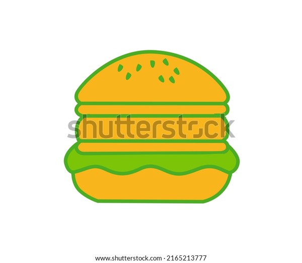 Burger Shape Icon Symbol Design Stock Vector (Royalty Free) 2165213777 ...