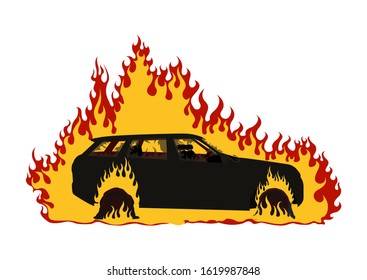 15,660 Burning car Stock Illustrations, Images & Vectors | Shutterstock