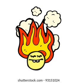 Burning Emoticon Face Cartoon Stock Vector (Royalty Free) 93151024 ...