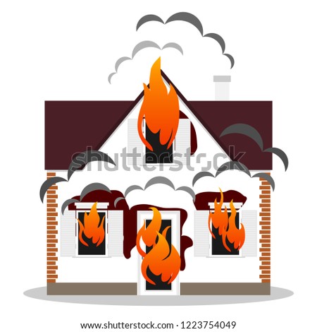 Burning House Cartoon | Free download on ClipArtMag