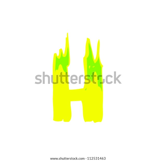 Burning Letter H Cartoon Stock Vector (Royalty Free) 112531463 ...