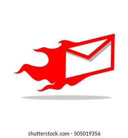 Burning Mail Stock Vector (Royalty Free) 505019356 | Shutterstock