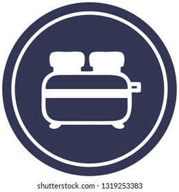 Burnt Toast Circular Icon Symbol Stock Vector (Royalty Free) 1319253383 ...