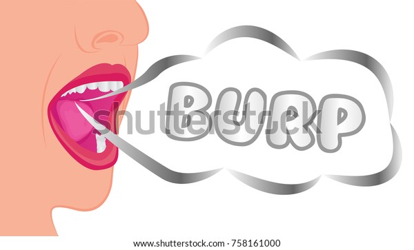 Burp Mouth Vector Illustration Stock Vector (Royalty Free) 758161000 ...