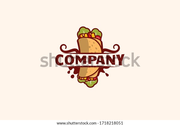 Burrito Logo Vector Graphic Food Beverage Stock Vector (Royalty Free ...
