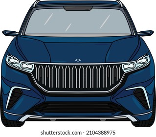 Black Suv Car Side View Togg Stock Vector (Royalty Free) 2101234075