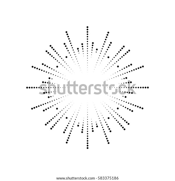 Burst Circles Abstract Dotted Surface Background Stock Vector (Royalty ...