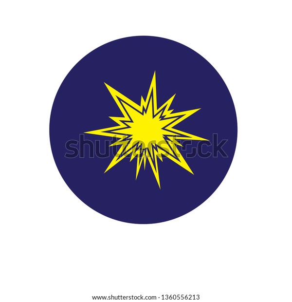 Burst Icon Burst Vector Stock Vector (Royalty Free) 1360556213 ...