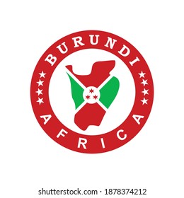 Burundi Map Vector Country Logo Stock Vector (Royalty Free) 1878374212 ...